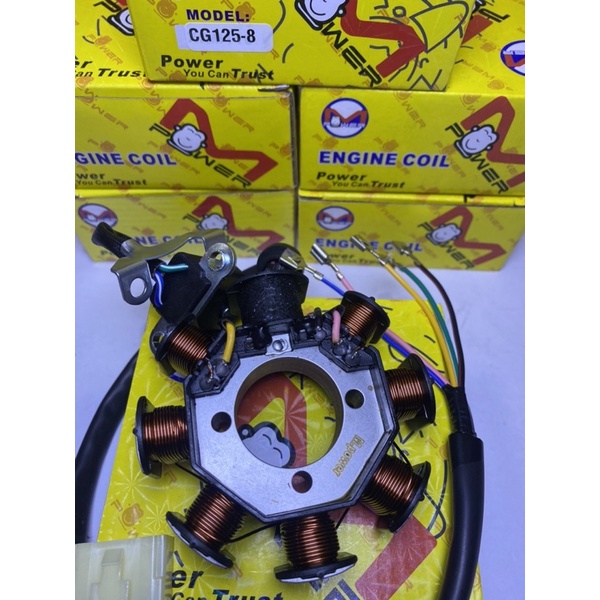 M-POWER STATOR COIL ( CG125-8COIL,TMX-155,RUSI-150,RUSI -11COIL ,GY6 ...