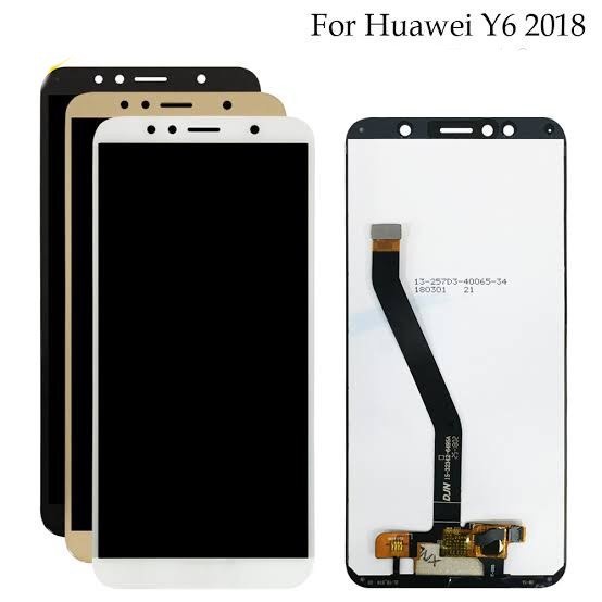 huawie y6 2018 lcd touchscreen replacement available with free tempered ...