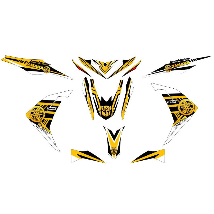 Decals, Sticker, Motorcycle Decals for Yamaha Mio I 125, 121,Buble bee ...