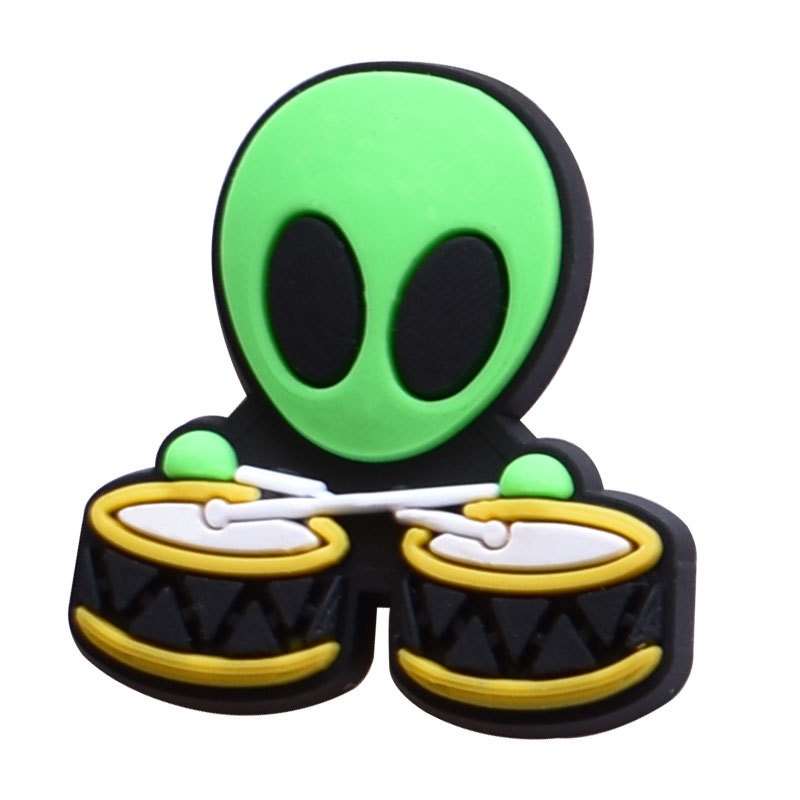 Crocs Boy UFO Alien skateboard jibbitz charm pins for shoes bags cod ...