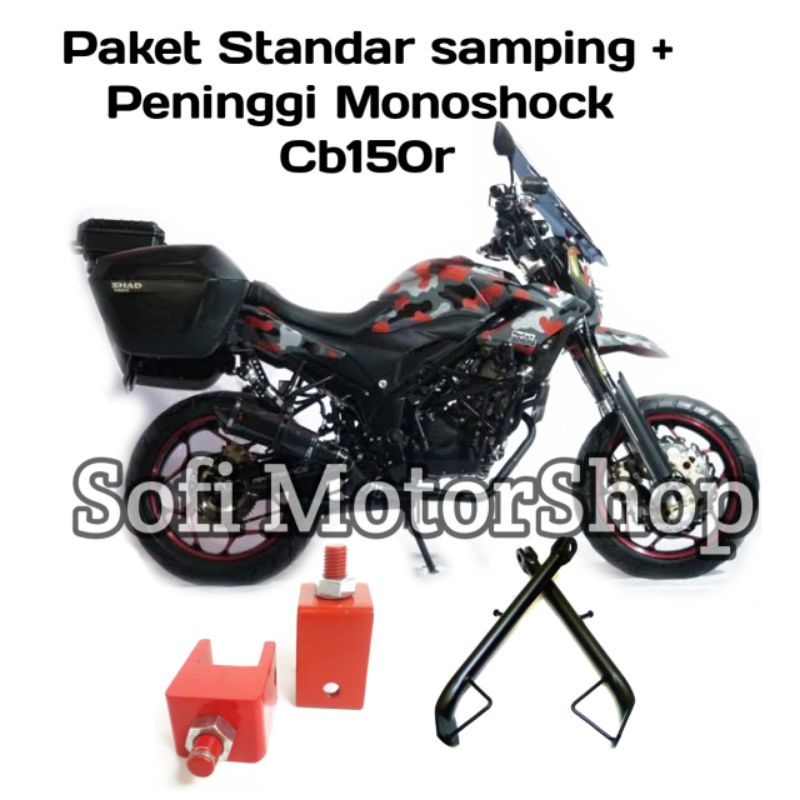 Standard side package 28 cm plus Mono shock CB150r riser riser | Shopee ...