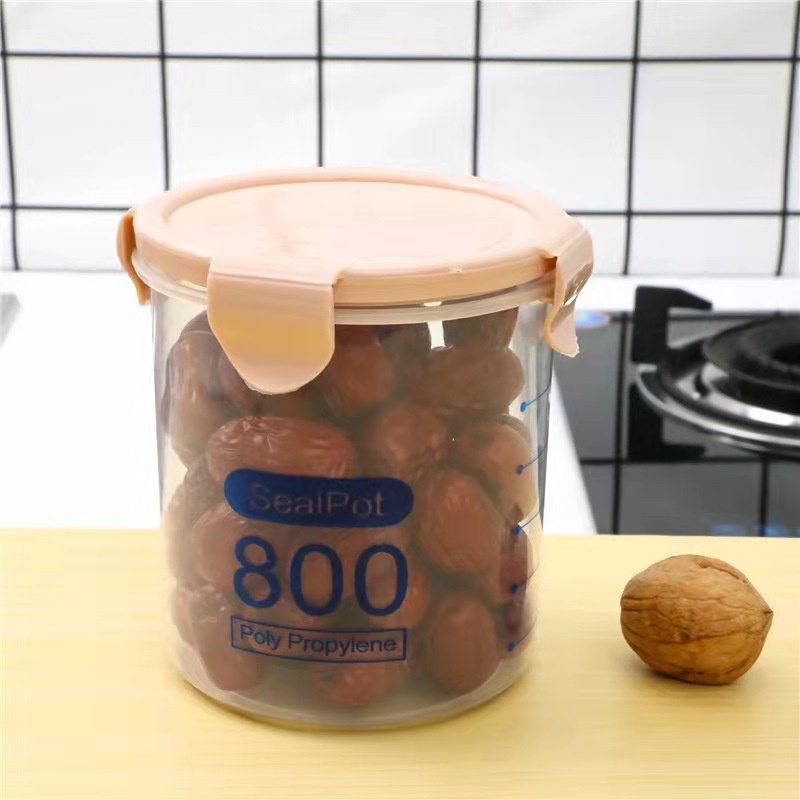 TC Airtight Dry Food Container Jar Canister Transparent Storage Kitchen ...