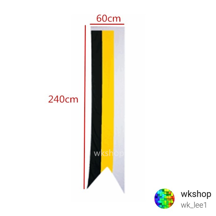 Perak Flag 60x240cm Vertical Type Bendera Negeri Perak | Shopee Philippines