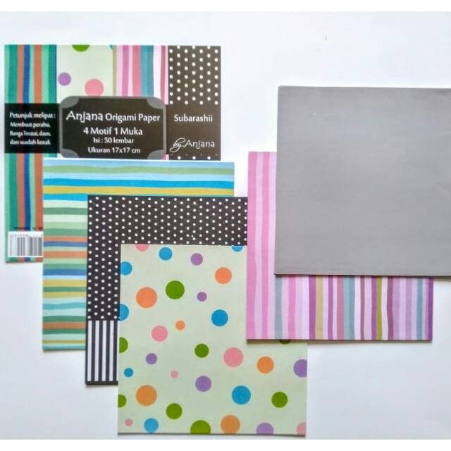 Cute motif folding paper/unique motif folding paper/17x17 folding paper ...