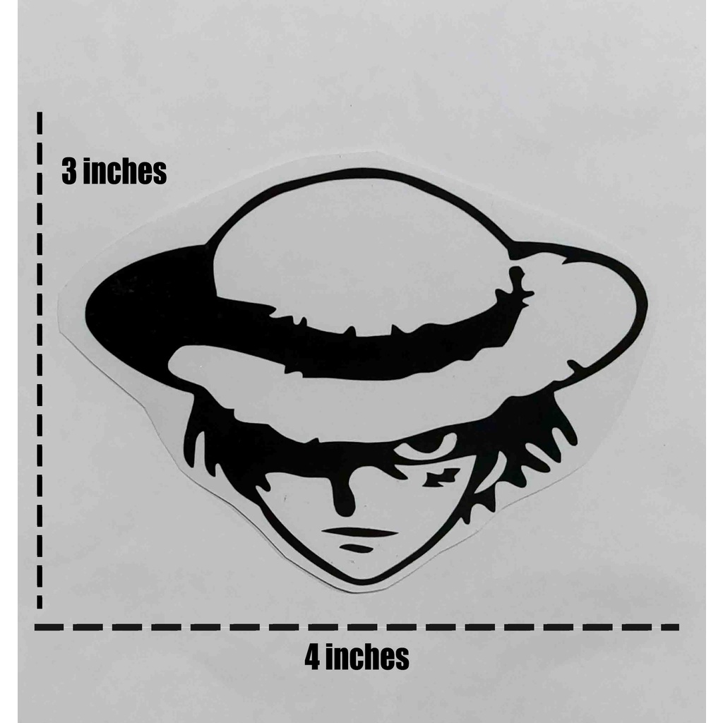 Luffy One Piece Decal Cut Out Sticker! Aquaflask Decal Sticker. Tumbler ...