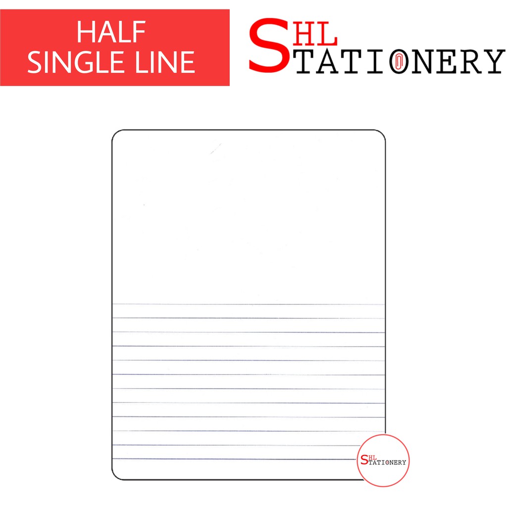 Exercise Book / Buku Latihan 80 pages (Single Line / Double Line ...