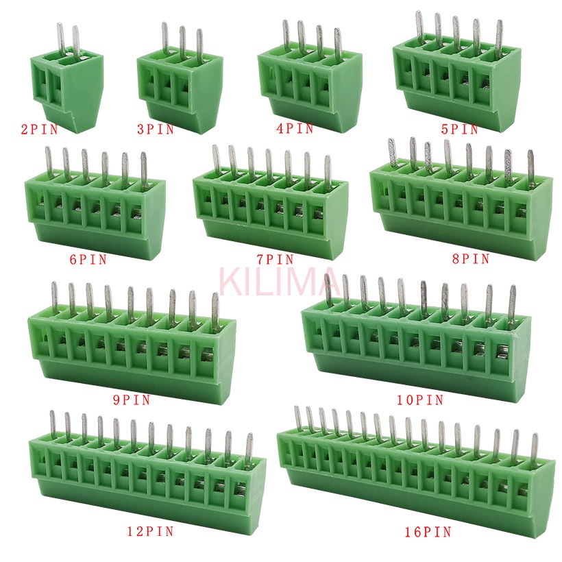 10/5Pcs Terminal KF128 2.54mm KF128-2.54 2P 3P 4P 5P 6P 7P 8P 9P 10P 12P 16P Splice PCB Mini ...