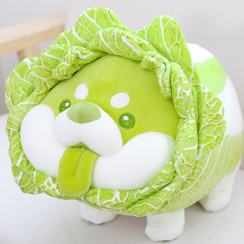 Vegetable Dog Cabbage Dog Plush Doll Ugly Sprouting Vegetable Dog Doll ...