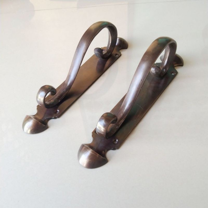 Antique Brass House Door Handle Squid motif House Door Handle House ...
