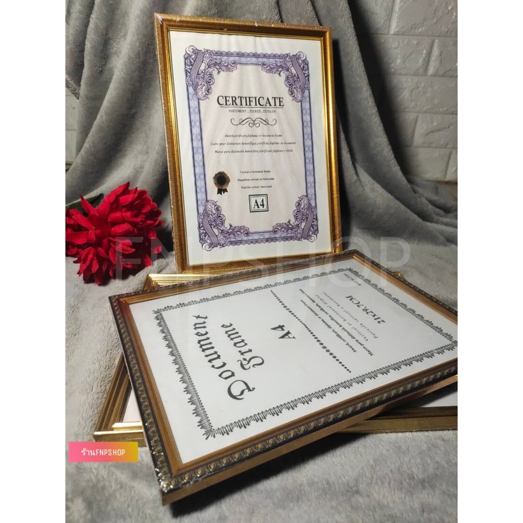 Honor Frame Card A4 Gold A4 Size Picture Vertical And Horizontal With ...