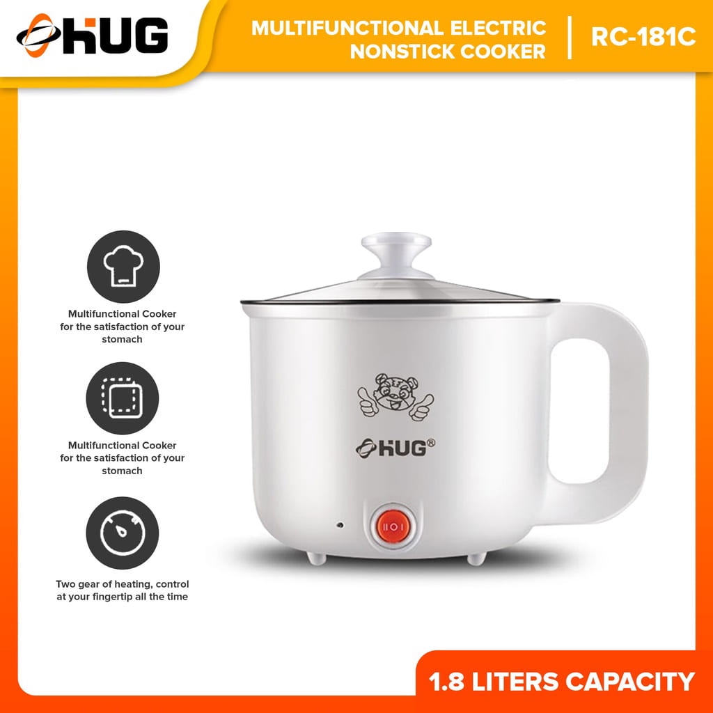 HUG Mini Rice Cooker Multi-function Cooker Non-Stick Inner Pot Cooker ...