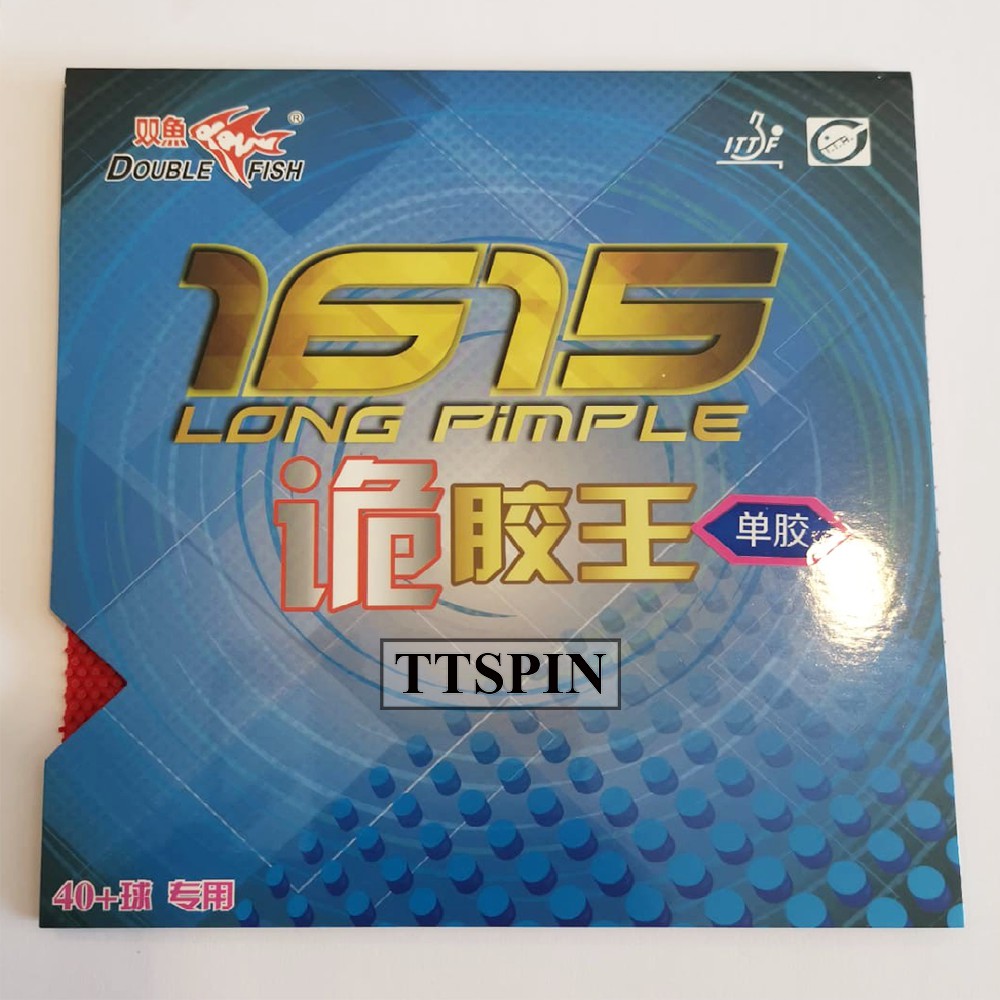 Double Fish 1615 Blue Pro OX - Long Lasting Spot Rubber Long Pips ...