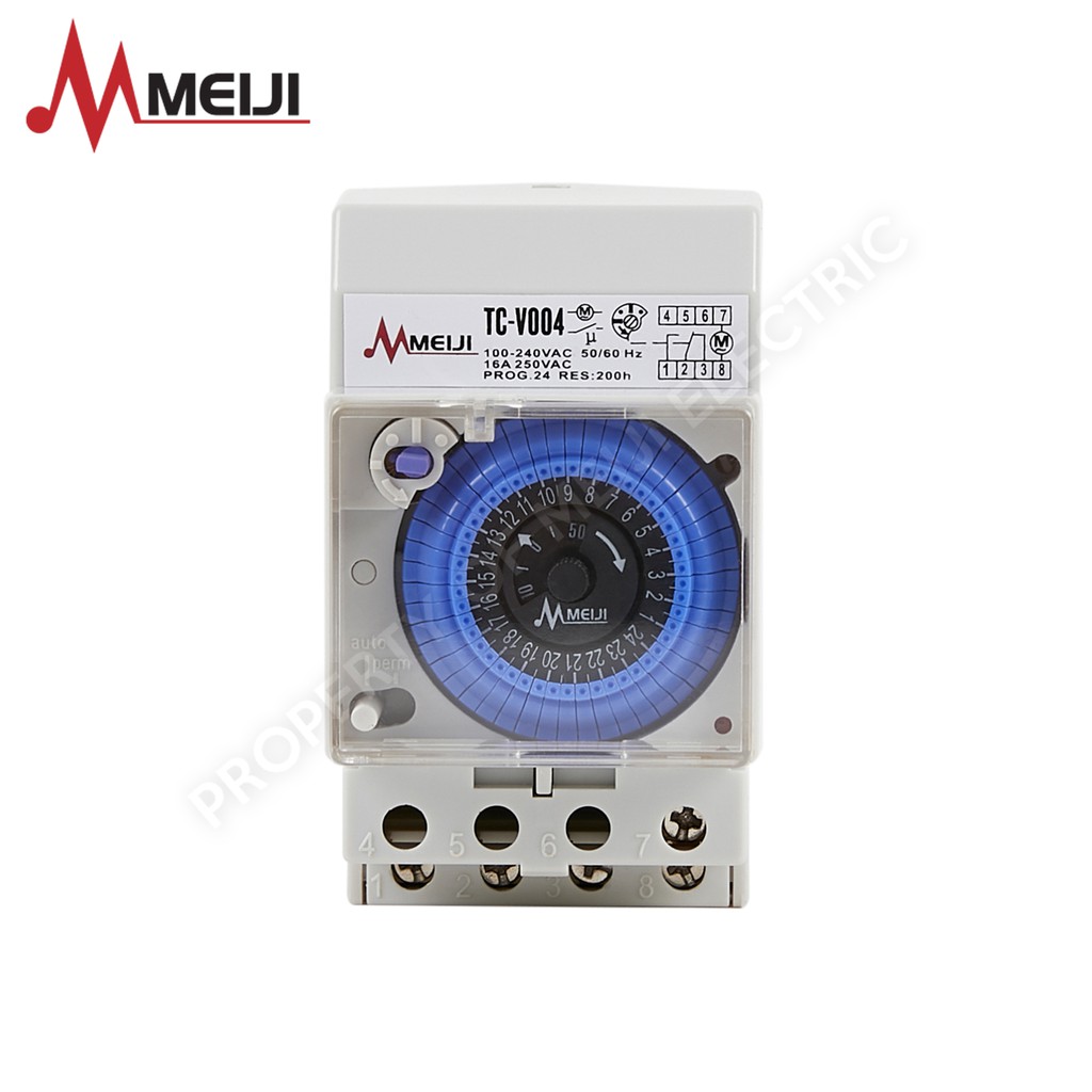 Meiji 24 Hours Rotary Timer Switch Hour With Multi Range Time Setting ...