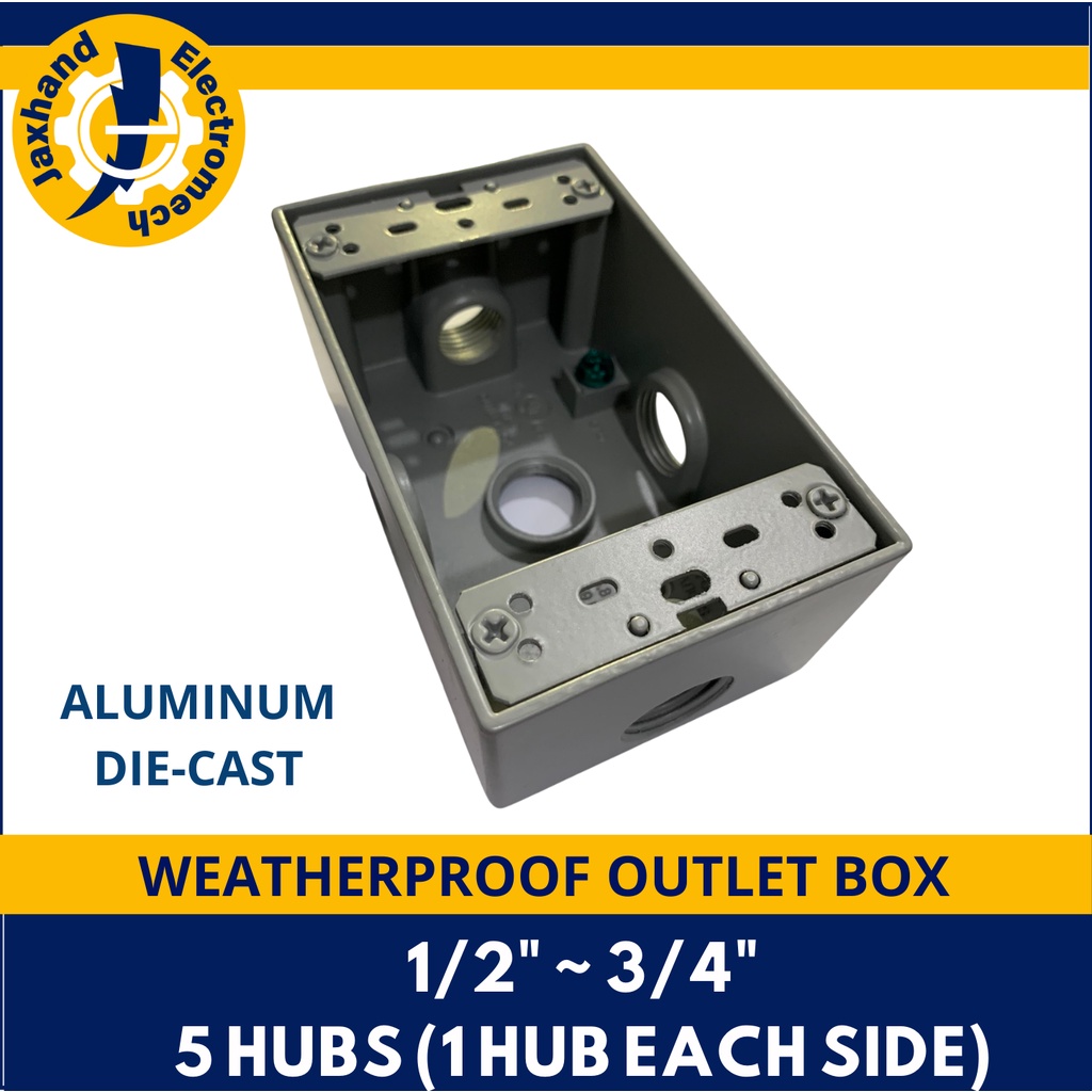 Rectangular Weatherproof Outlet Boxes - Aluminum Die Cast | Shopee ...