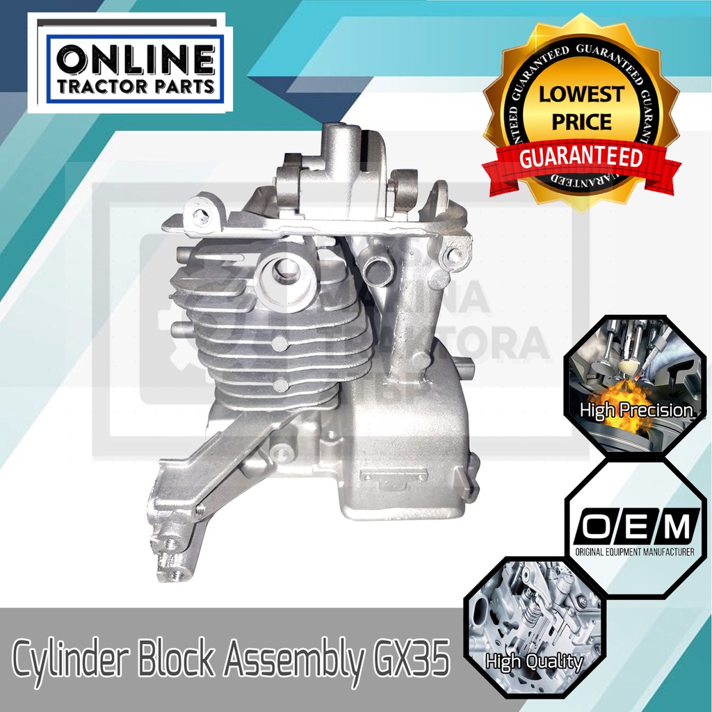 Cylinder Block Assembly Assy for Grass Cutter GX35 Grasscutter | Shopee ...