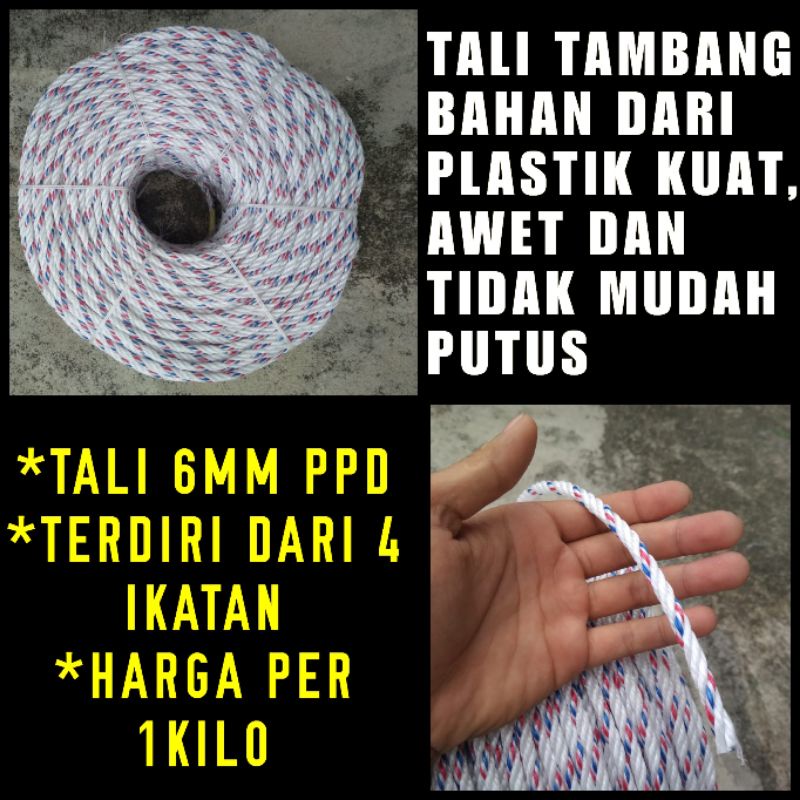 Rope 6MM PPD NET ROPE PUKAT ROPE ANCHOR ROPE STRONG ROPE SHIP ROPE ...