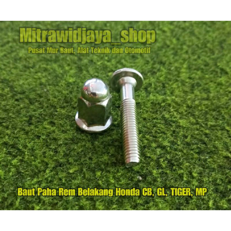 Cb GL Mp Tiger rear brake thigh bolts 1 set of cap bolts and nuts honda ...
