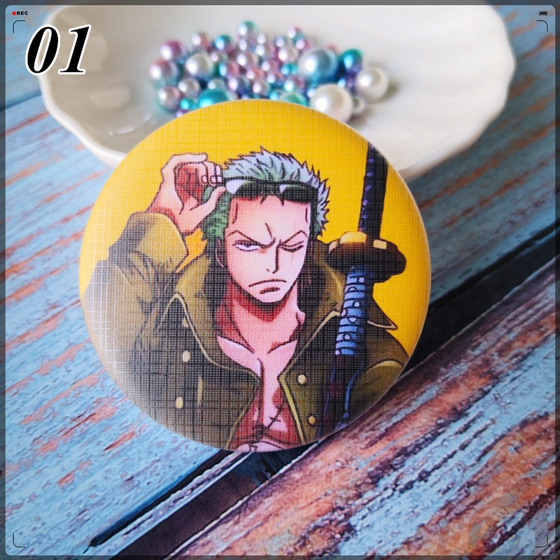 ☠ One Piece . Roronoa Zoro - Anime Cosplay Badge ☠ 1Pc 58MM Collection ...