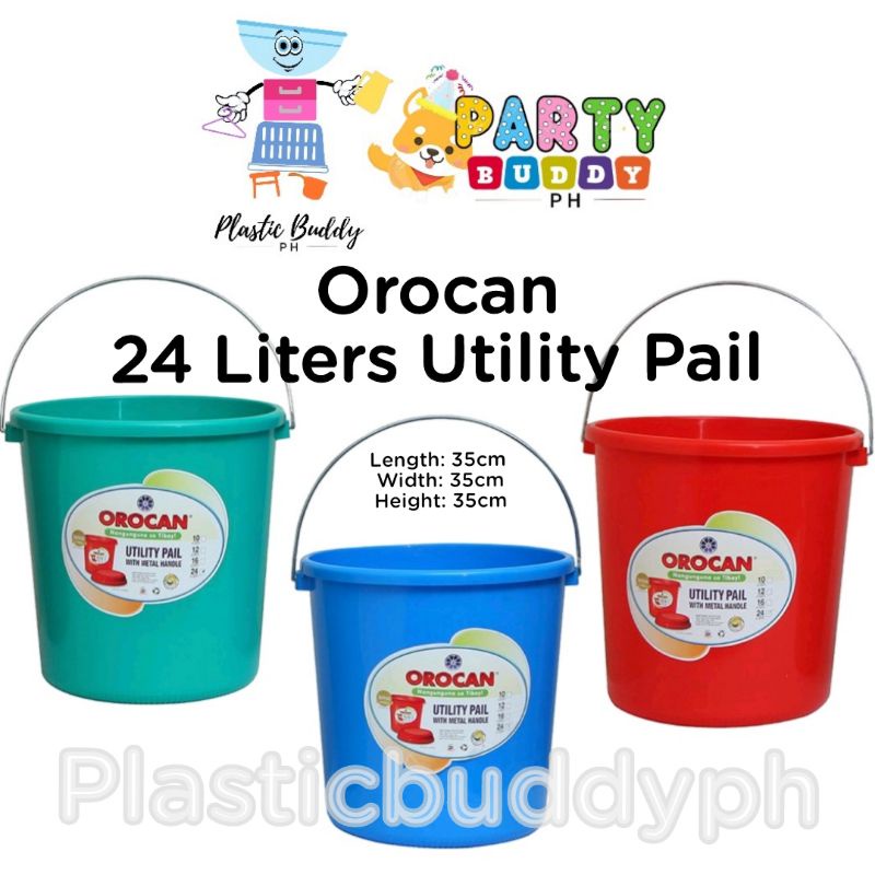 24 Liters Big Orocan Utility Pail Bucket PartyBuddyPH | Shopee Philippines
