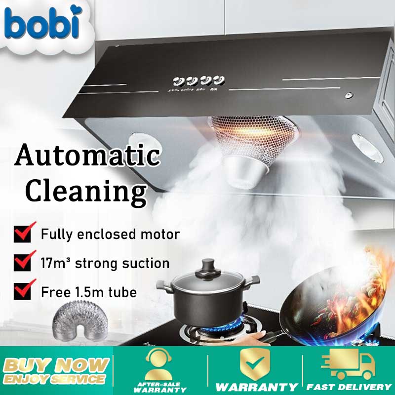 BOBI household range hood 710MM Kitchen hood + 1.5M smoke exhaust pipe ...
