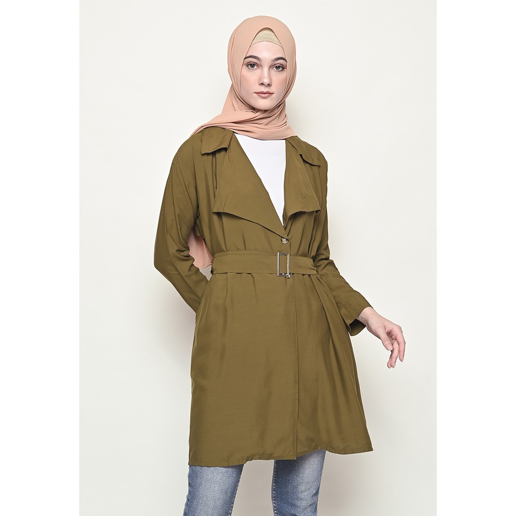 My Daily Hijab Biandra Outer Olive | Shopee Philippines