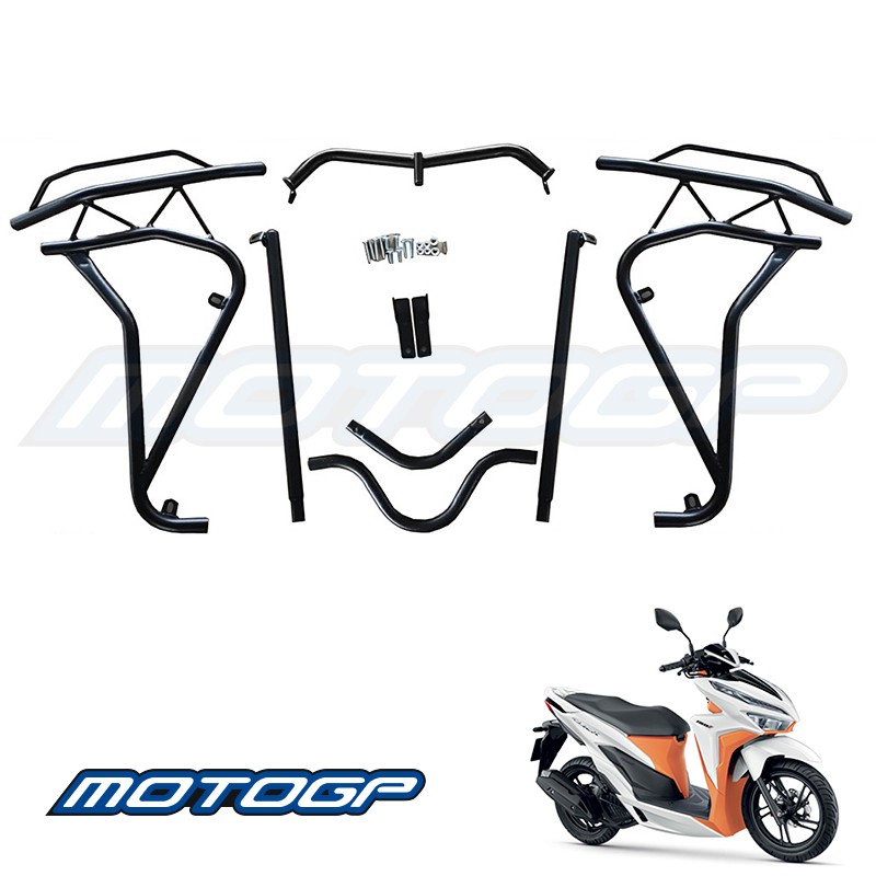 1 Set Alloy Full Armor Crash Guard FOR HONDA CLICK v2 125i 150i GAME ...