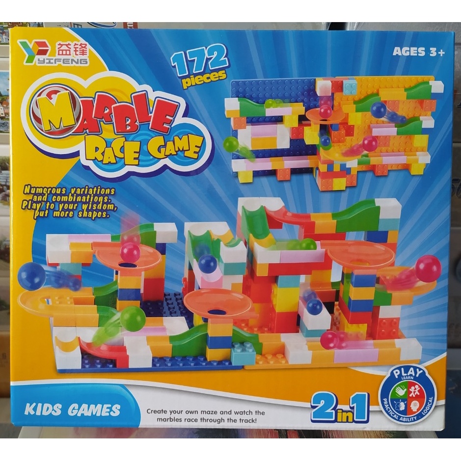 Track Maze Marble Race Game 172pcs | Shopee Philippines