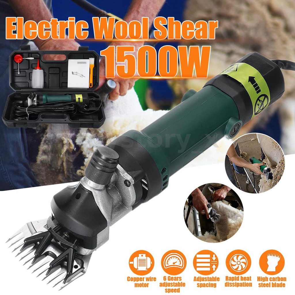 110V-220V Sheep Shears Professional Electric Animal Grooming Clipper 6 ...