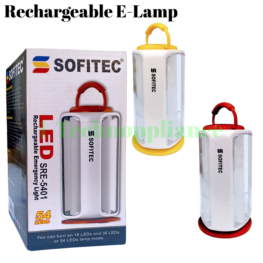 Sofitec 3' Sided Rechargeable Emergency Lamp 54" LEDs Emergency ...