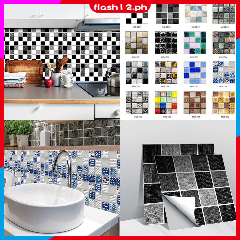 3D mosaic crystal tile STICKER GLASS tilediy waterproof self-adhesive ...