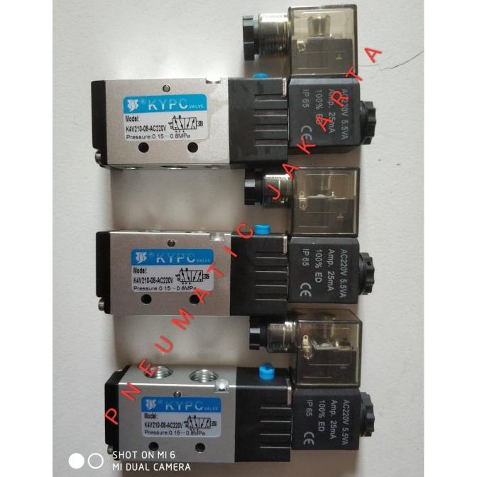 Solenoid Valve 4V210-08 Port 1/4" KYPC | Shopee Philippines