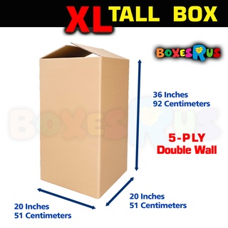 Extra Large TALL Balikbayan Storage Moving Box 20 x 20 x 36 inches ...