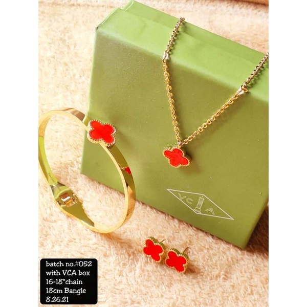 Gold plated VCA SET. | Shopee Philippines
