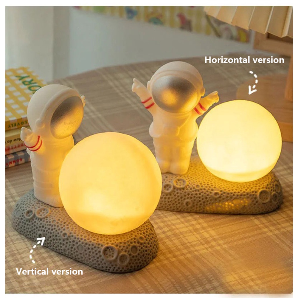 Astronaut Night Light Spaceman Moon Battery Powered Bedroom Decoration ...