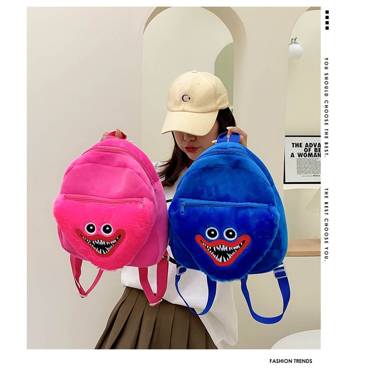 (Ready stock)Game Poppy Playtime Plush Backpack Huggy Wuggy Kissy Missy ...
