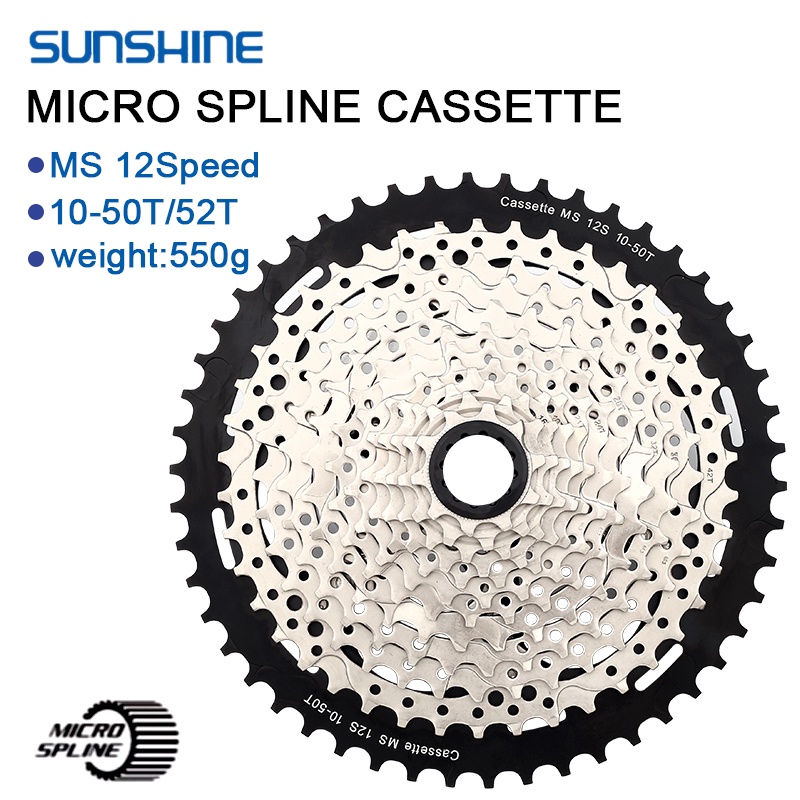SUNSHINE MS cogs 12 Speed MS Cassette 10-50T/52T MTB Sprocket for ...