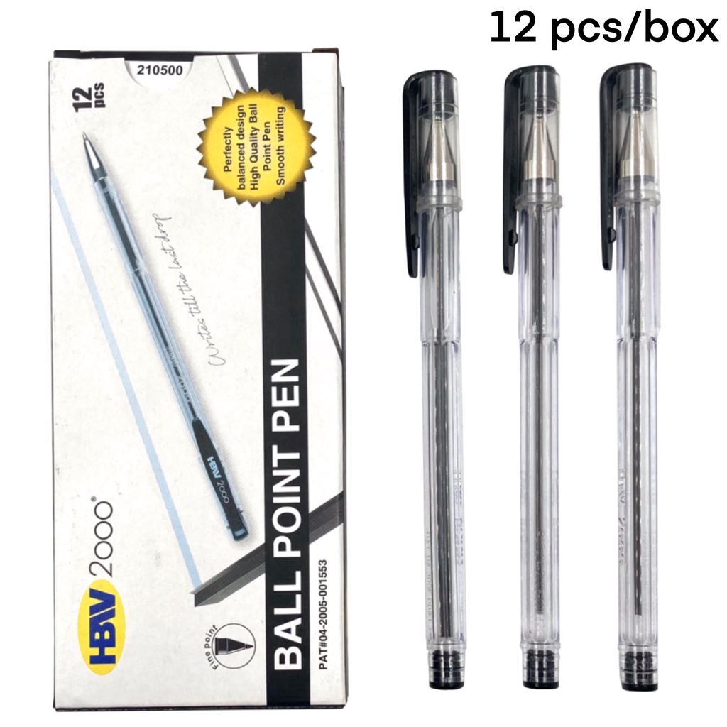 HBW2000 HBW Ballpen Ball pen (12pcs) Ball Point Pen Blue Red Black Ink ...
