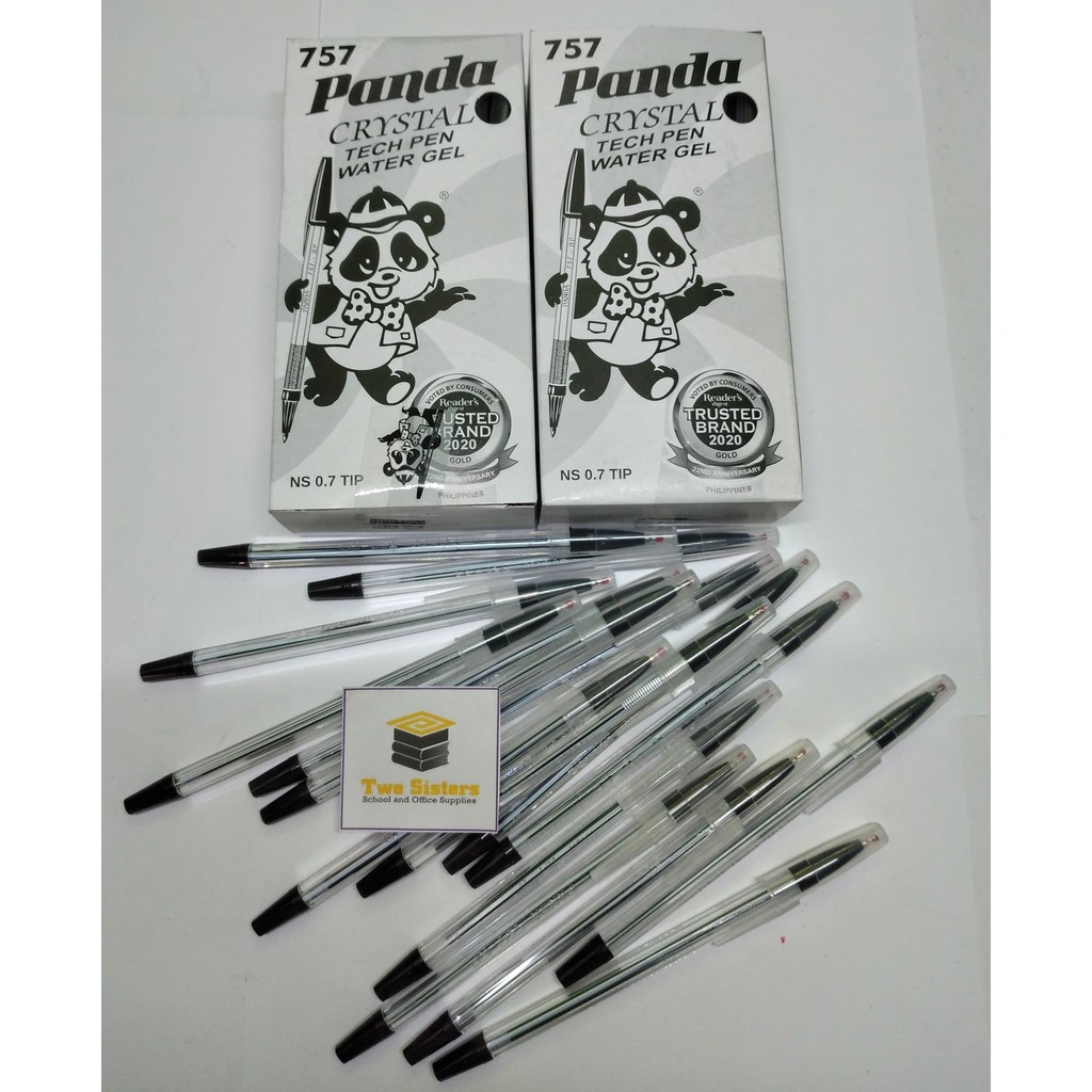 Panda Crystal Tech Pen Water Gel 0.7 (Sold per box) | Shopee Philippines
