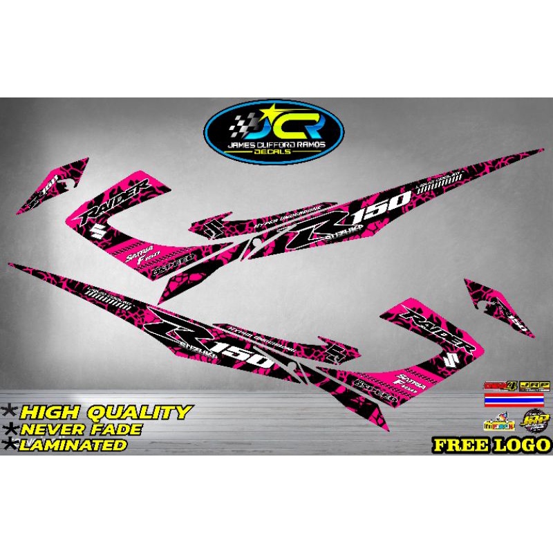 STOCK DECALS FOR RAIDER 150 REBORN | Shopee Philippines