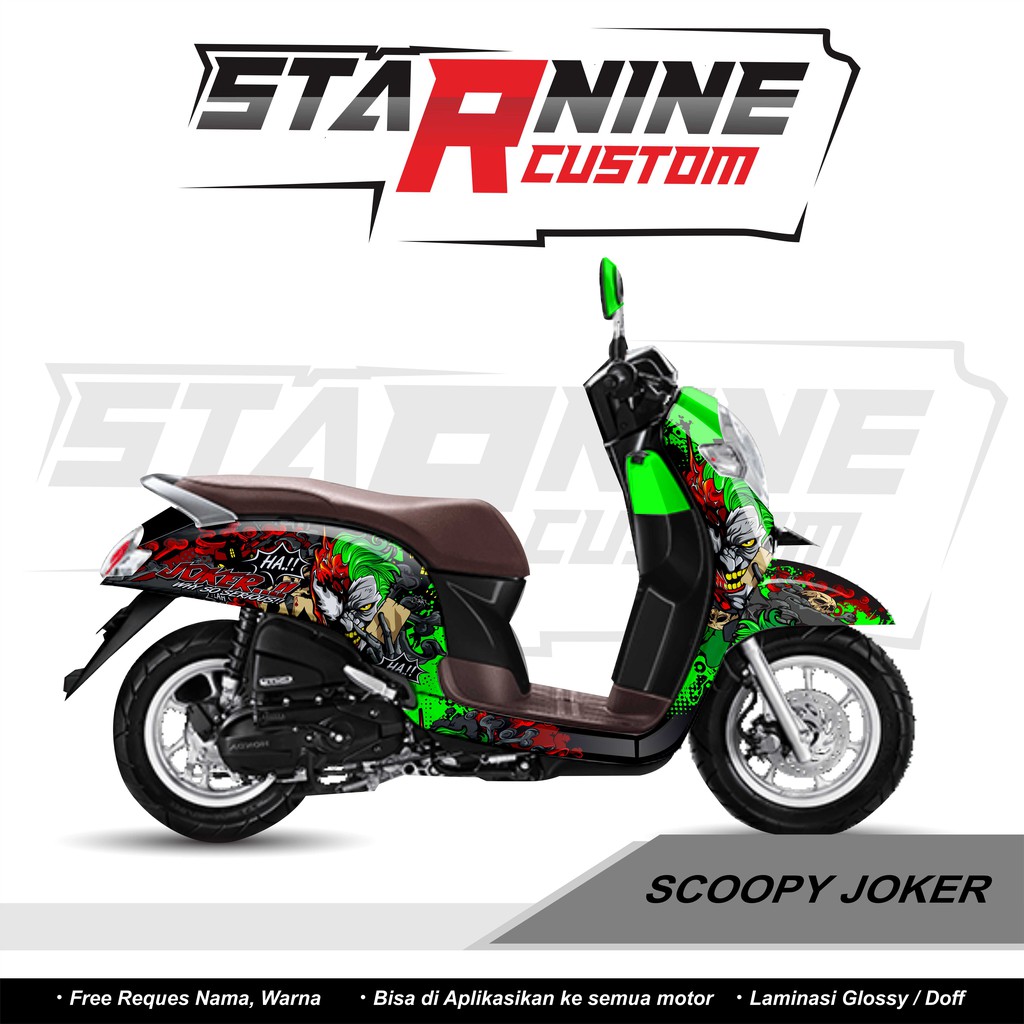 2018 scoopy sticker joker decal scoopy 2018 honda Scoopy sticker ...