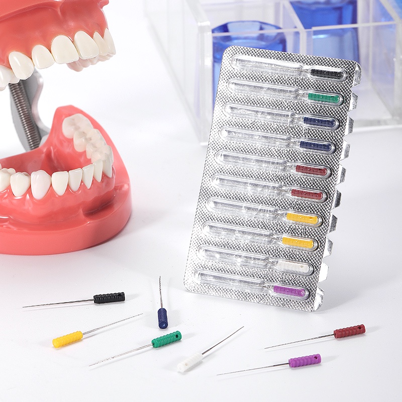 Dental Barbed broach endodontic files 10*25mm endodontic file root ...