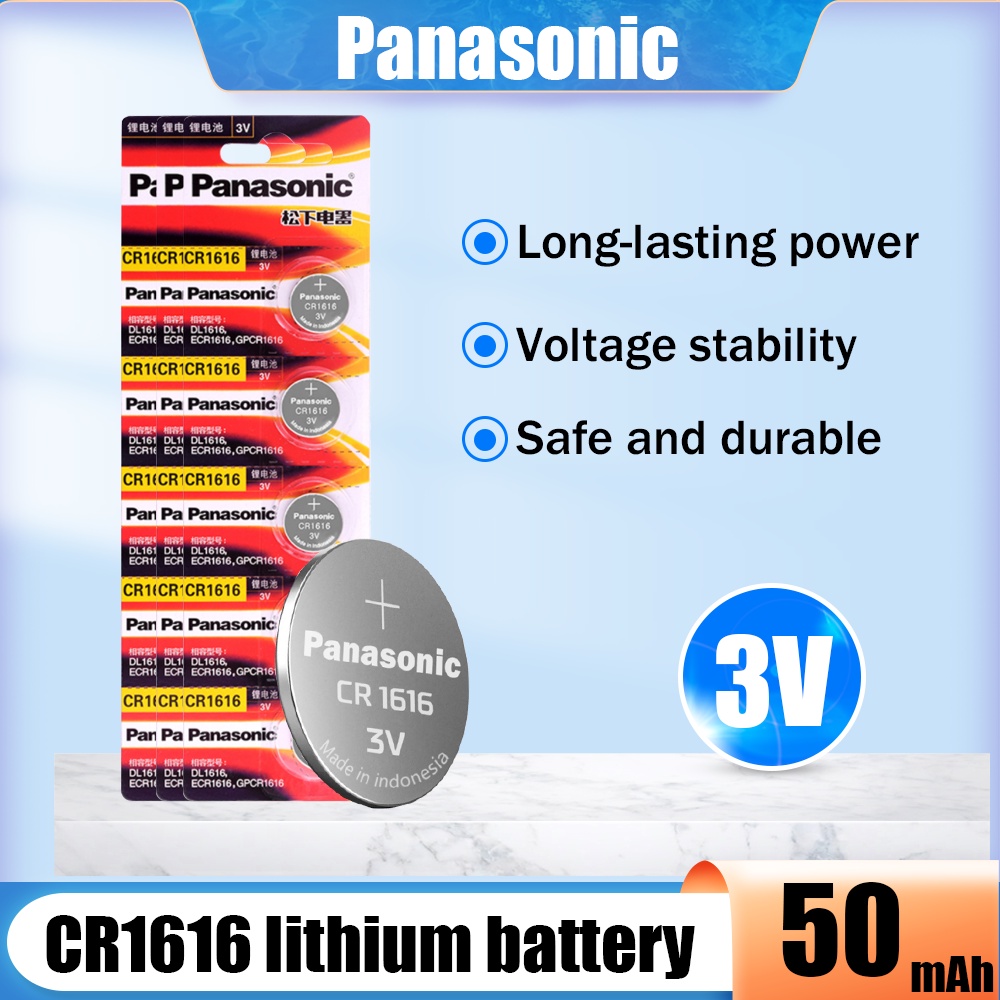5PCS Original Panasonic CR1616 DL1616 ECR1616 BR1616 Lithium Battery ...