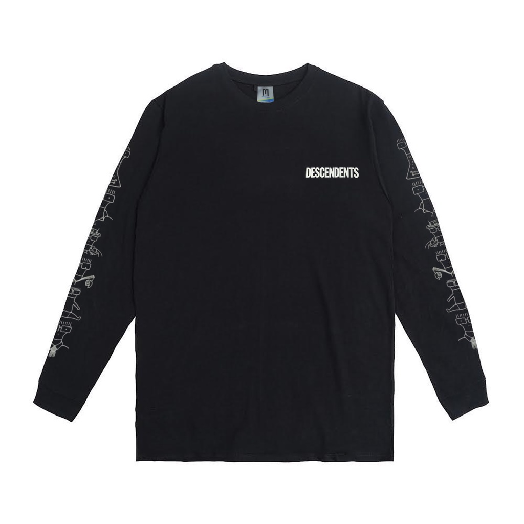 T-shirt punk band descendents logo milo long sleeve tag merchcons ...