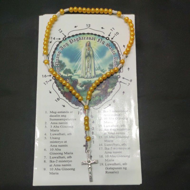 ROSARY GUIDE WITH PLASTIC COVER | Shopee Philippines