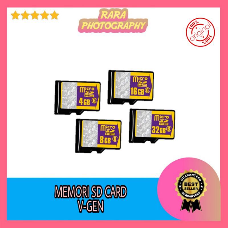 Memory SD CARD V-GEN 4GB/8GB/16GB/32GB Turbo series | Shopee Philippines