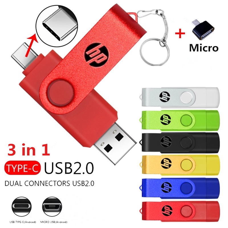 flash drive 3 in 1 OTG USB Type C/Micro flash drive 2tb 1tb 512gb 256gb ...