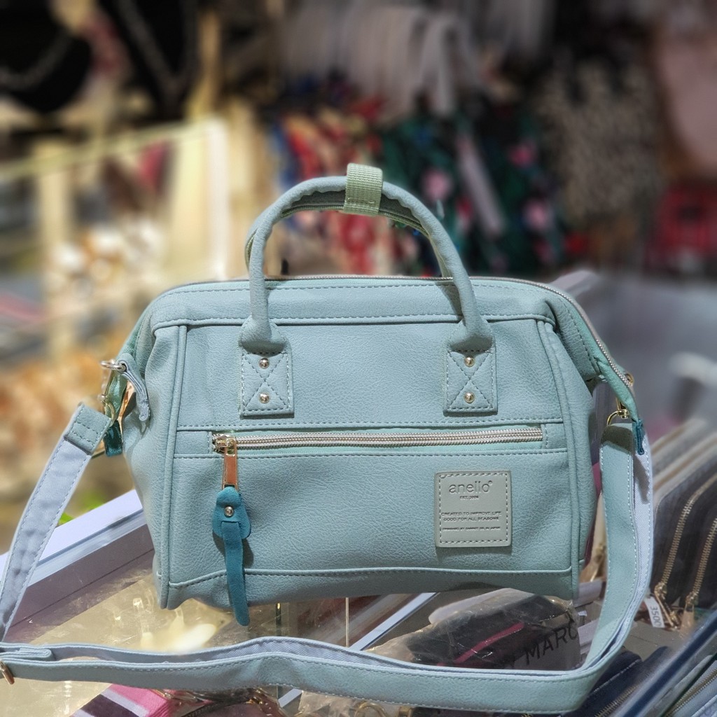 Anello Japan Made Mini Boston PU Leather 2 Way Unisex Shoulder Bag ...