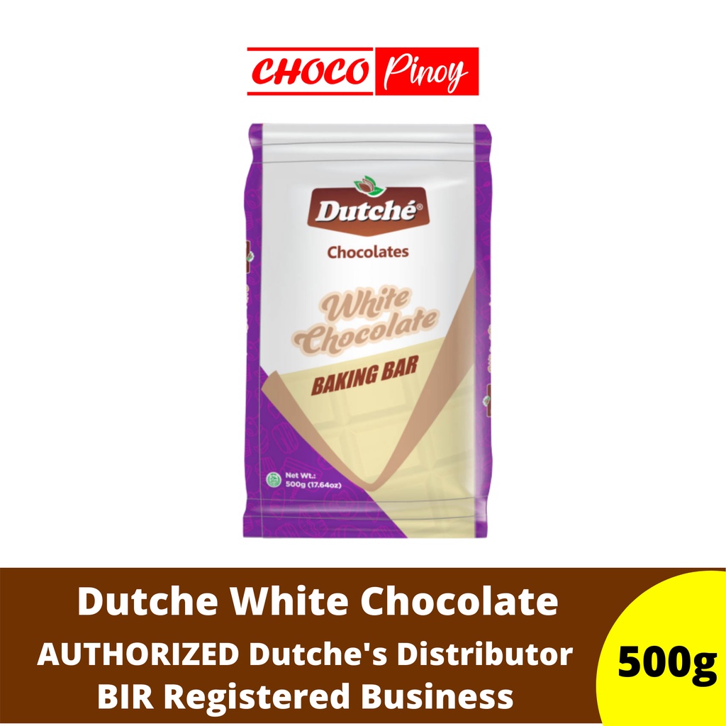 Dutche White Chocolate Bar 500g White Chocolates Block | Shopee Philippines
