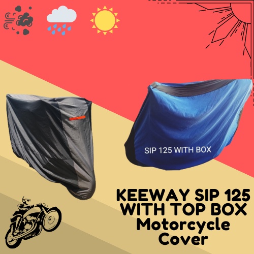 KEEWAY SIP 150 WITH TOP BOX Motorcycle Cover | Shopee Philippines