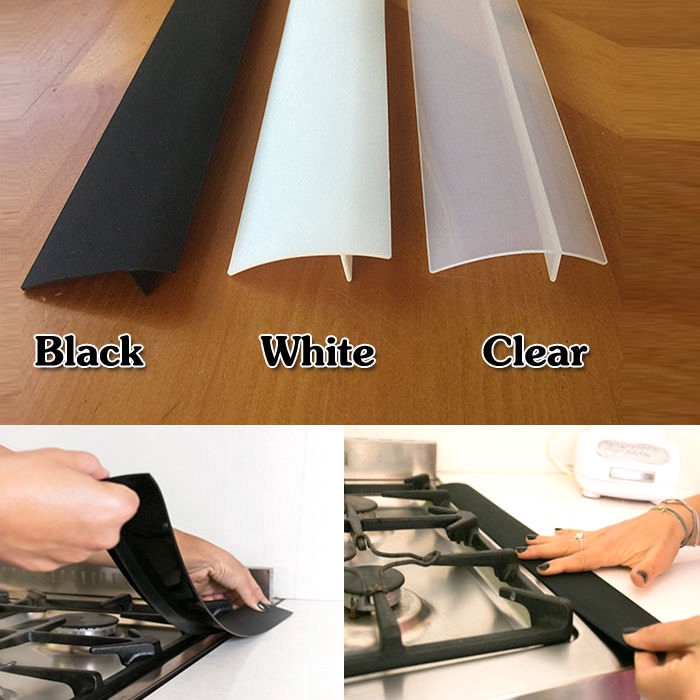 Kitchen Silicone Stove Counter Gap Cover Heat Resistant Wide & Long Gap ...